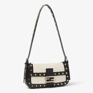 Fendi Baguette® 26424 Pergamena Leather Bag With Studs
